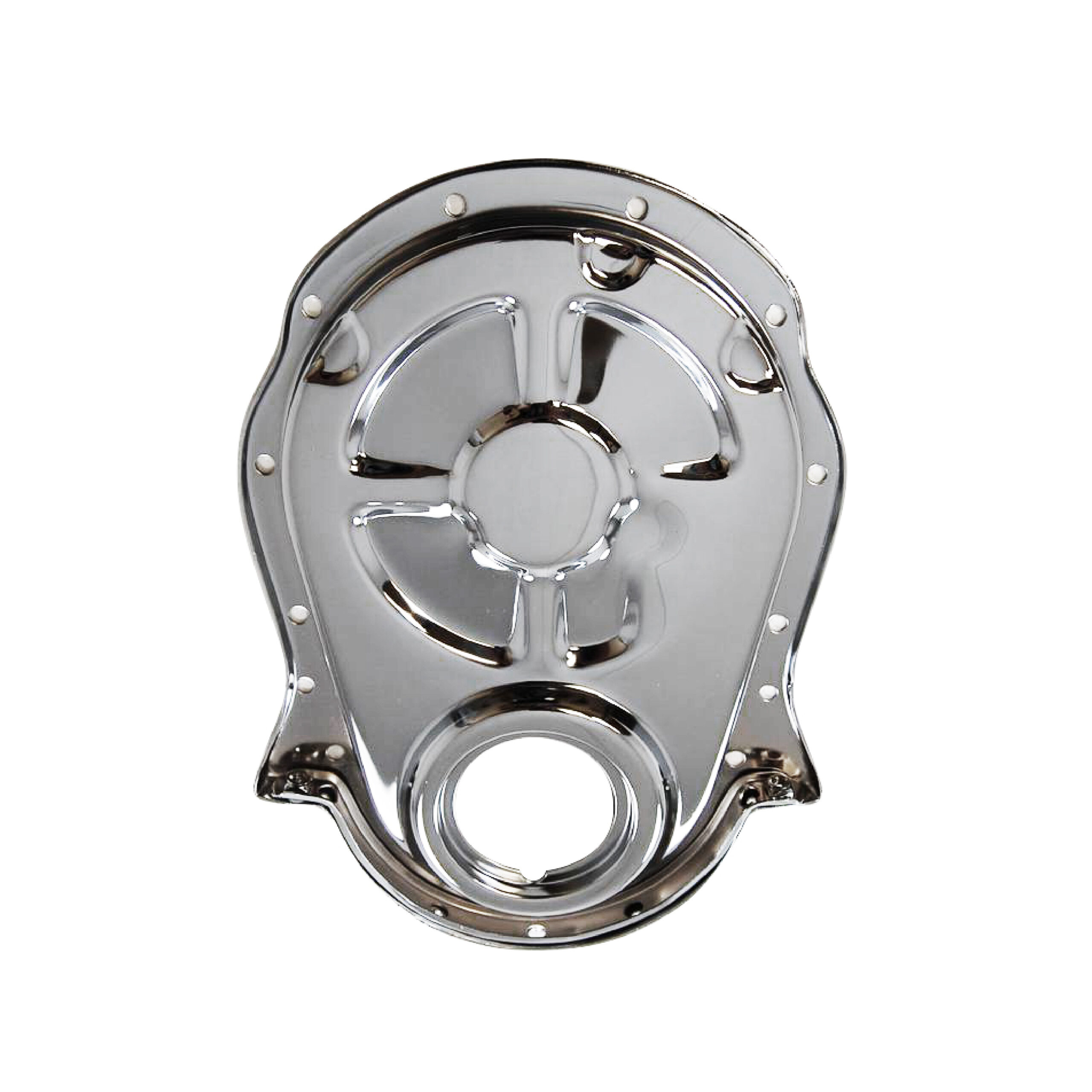 1965-90 Big Block Chevy Steel Timing Chain Cover – Chrome – Racing ...