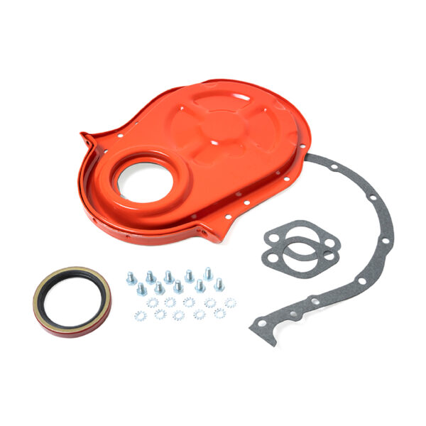 1965-90 Big Block Chevy Steel Timing Chain Cover – Orange – Racing ...