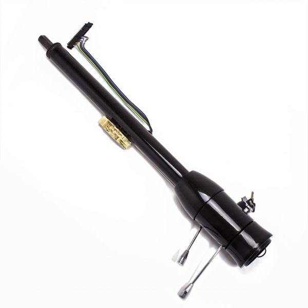 30″ Universal Floor Shift Tilt Steering Column – With Key – Black ...