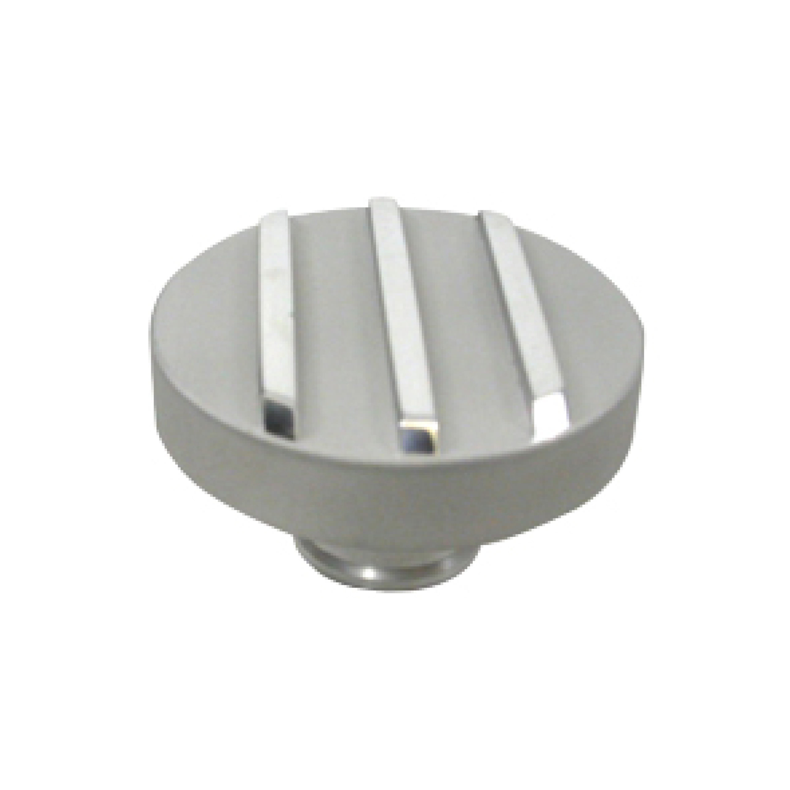 Finned Aluminum Push-In Oil Cap – Satin – Racing Power Company