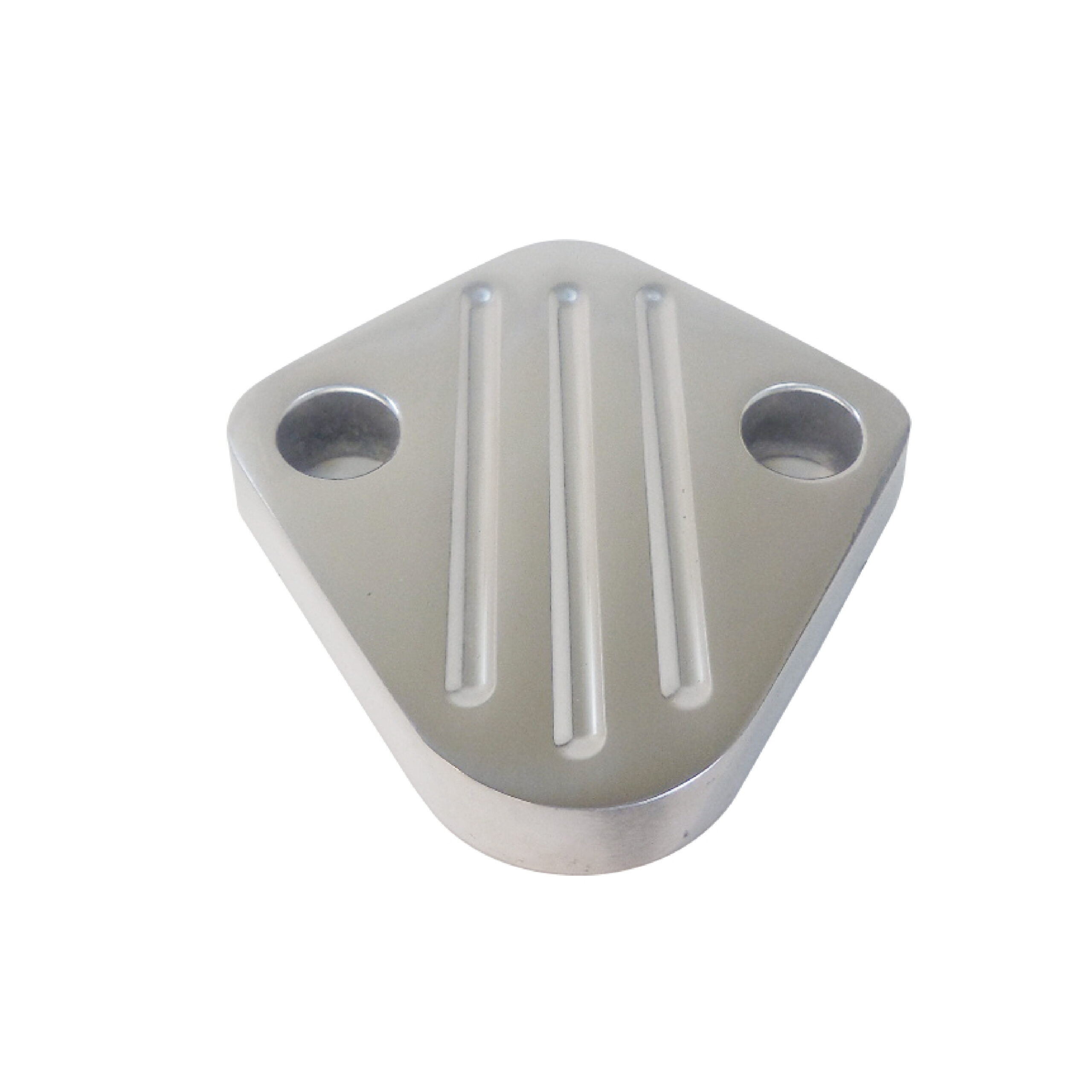 Polished Aluminum Fuel Pump Block-Off Plate – Racing Power Company