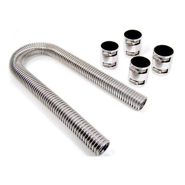 48″ Stainless Steel Radiator Hose Kit – Polished – Racing Power Company
