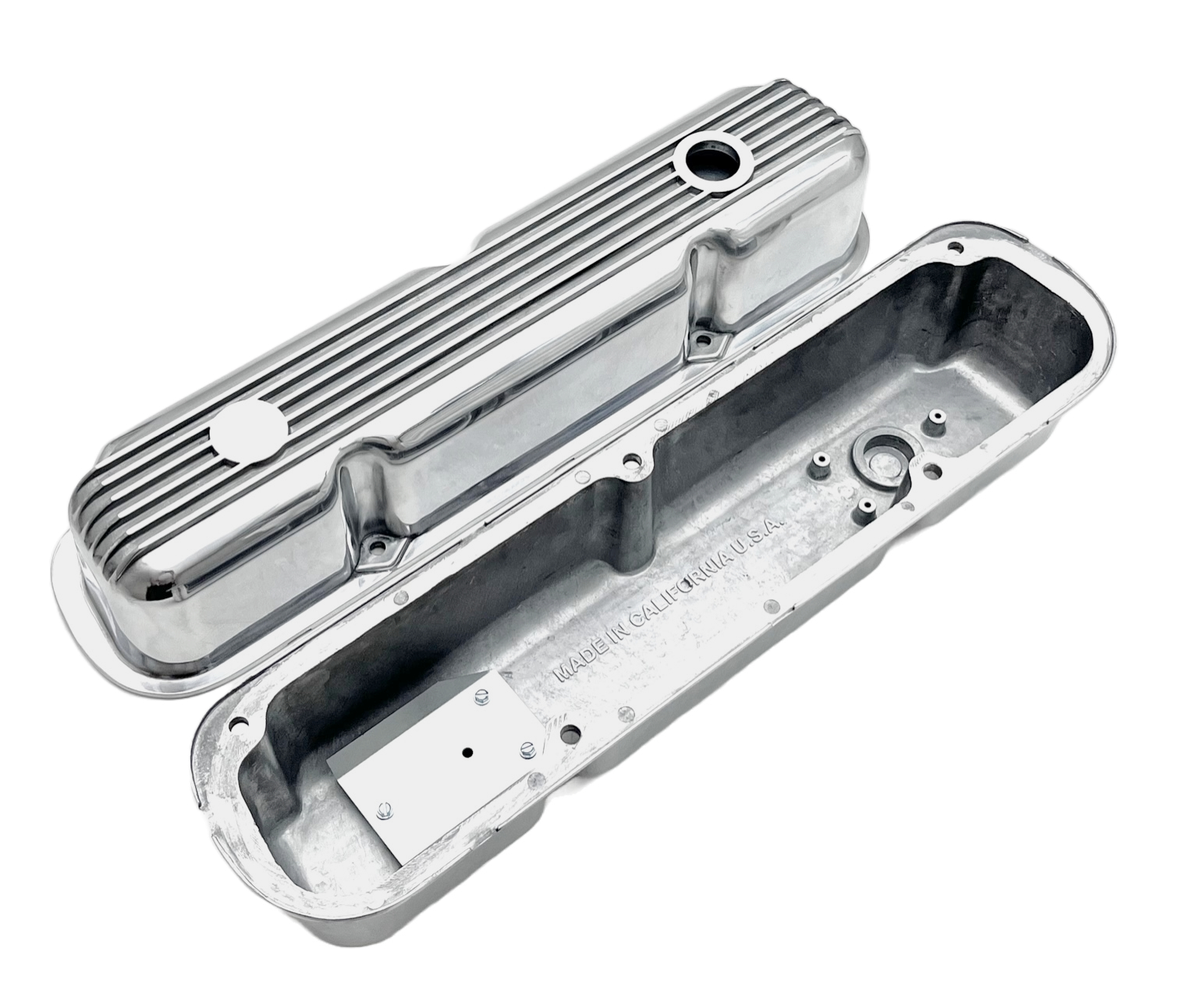 Aluminum SB Mopar Valve Covers – All Finned – Racing Power Company