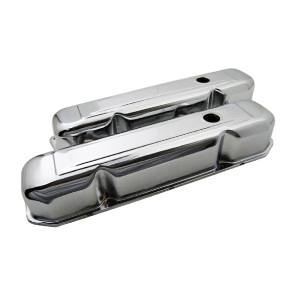 Chrysler 383, 426, 440 Wedge V8 OEM Style Steel Valve Covers – Chrome ...