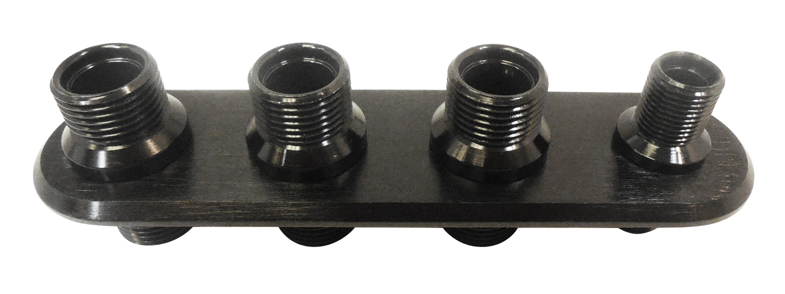 Firewall Heater Lines 4-Port Billet Aluminum Firewall Bulkhead - Heater ...