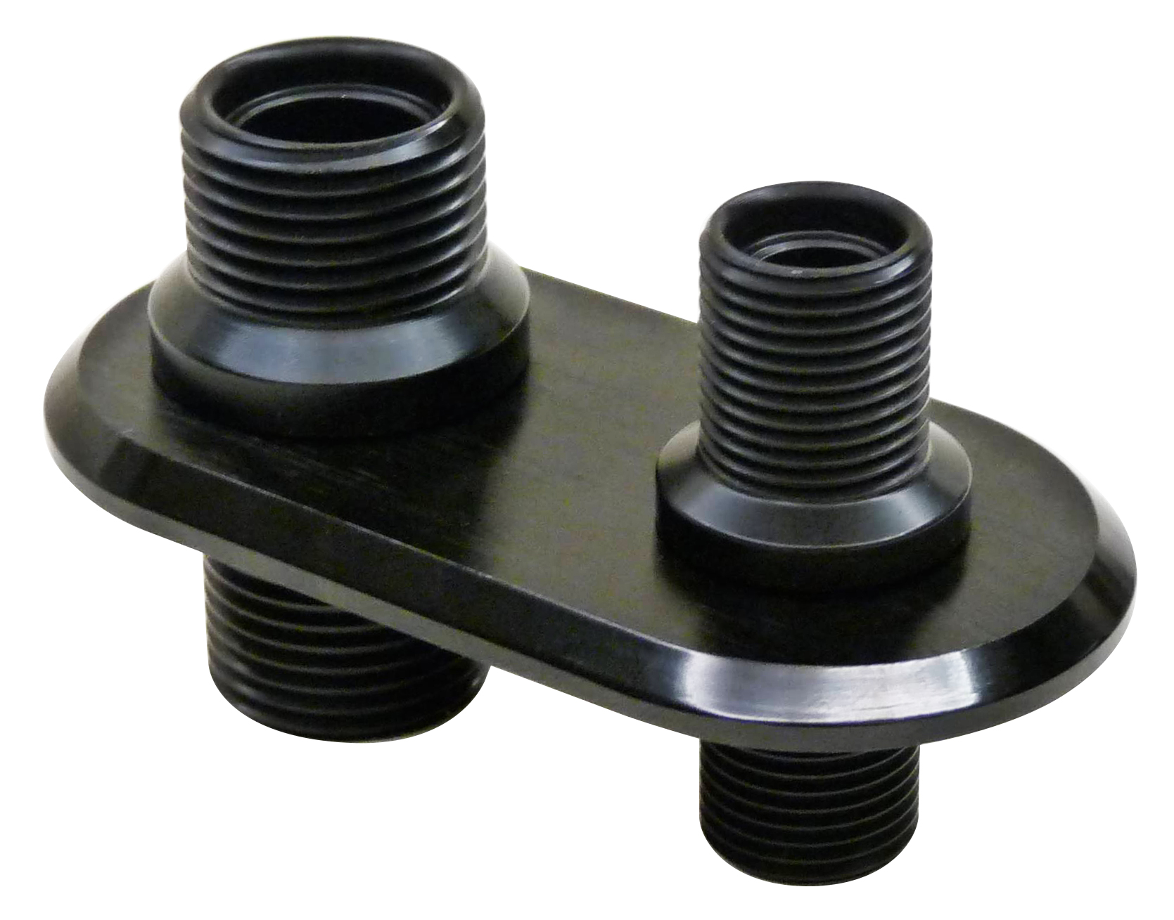 2-Port Firewall Bulkhead – Black – Racing Power Company