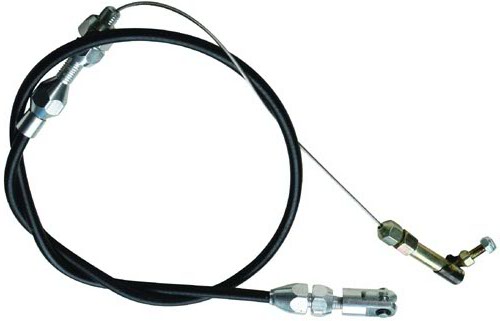 24″ Universal Throttle Cable – Black Rubber Housing – Racing Power Company