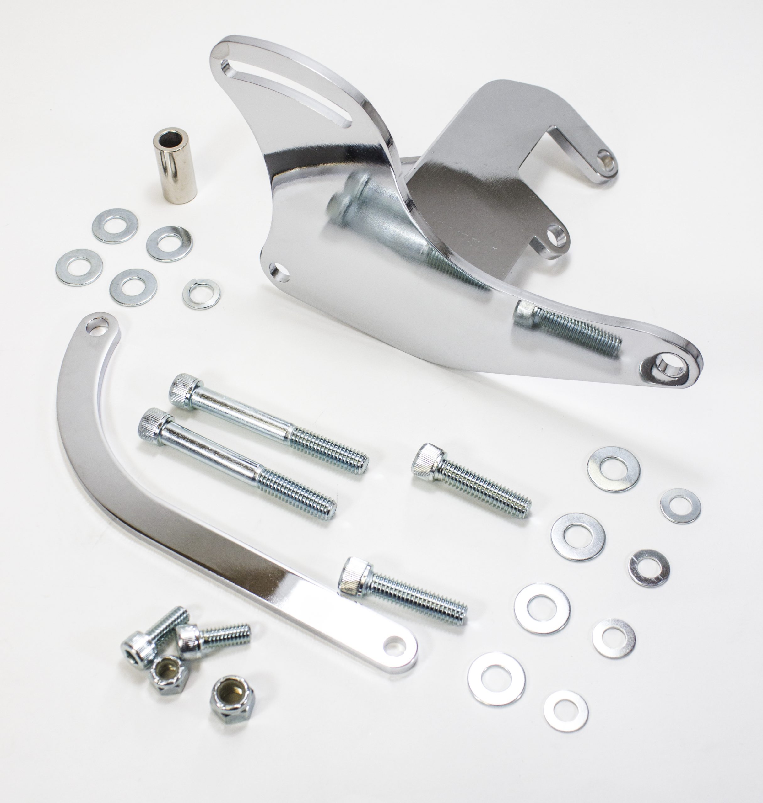 SBC OEM Style Passenger Side A/C Bracket – Chrome – Racing Power Company