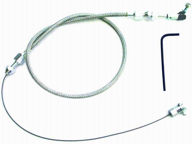 24″ Universal Throttle Cable – Steel Braided Housing – Racing Power Company