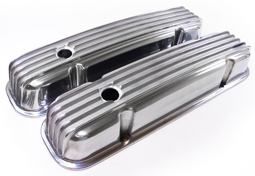 Pol alum pontiac finned valve cover – Racing Power Company