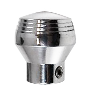 Billet “deco” style dash knob – polished – Racing Power Company