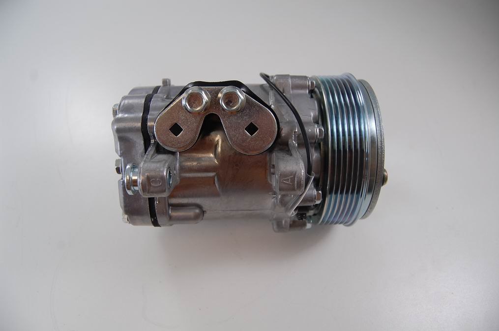 Sanden 7176 (SD7) 12V A/C Compressor – Serpentine Pulley – Racing Power ...