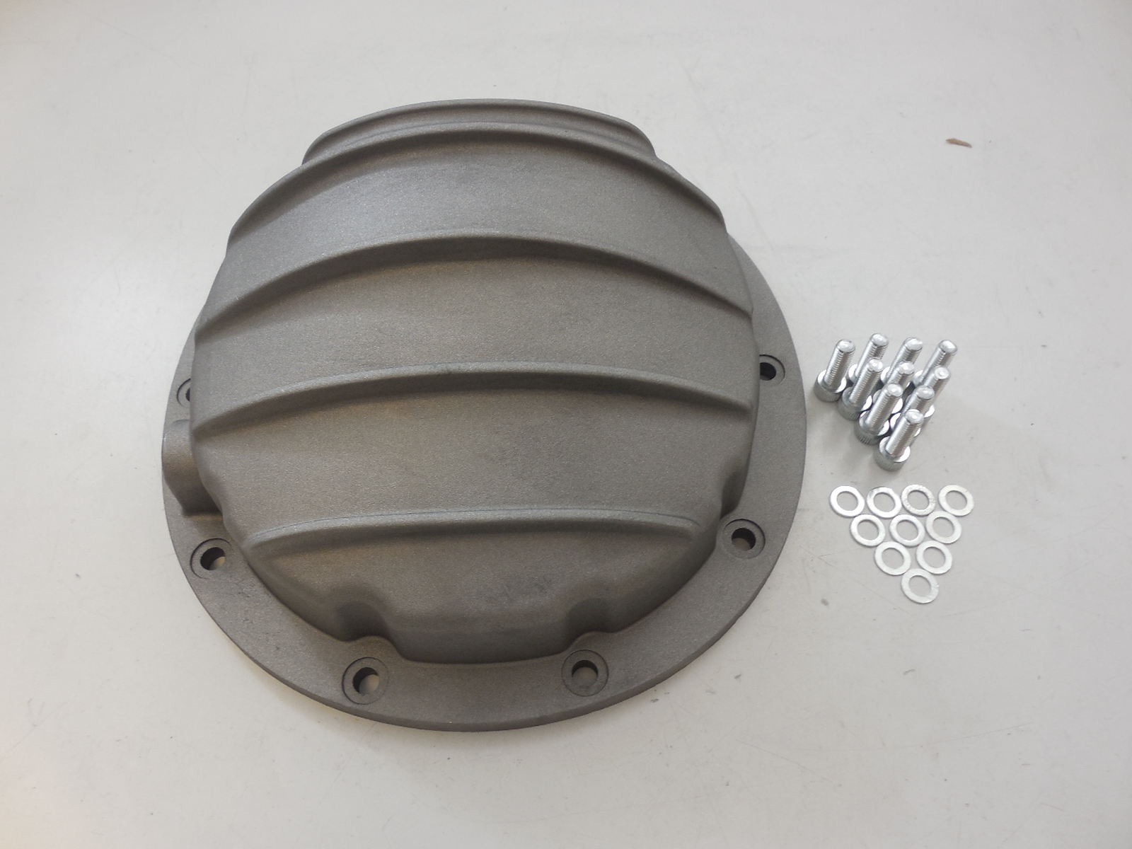 Alum gm 8.5″ r.g.10 bolt diff cover – satin – Racing Power Company