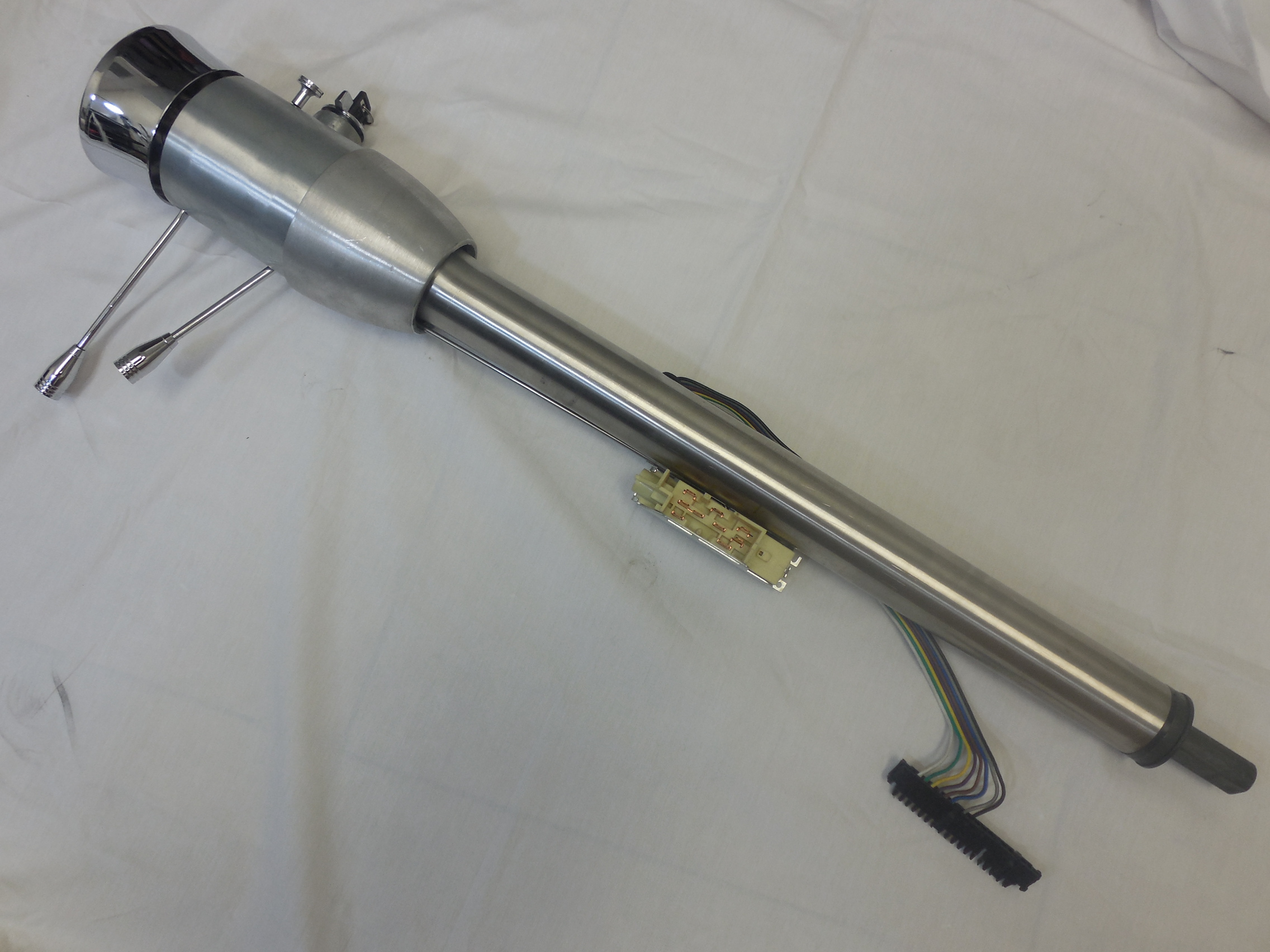 30″ Universal Floor Shift Tilt Steering Column – With Key – Raw ...