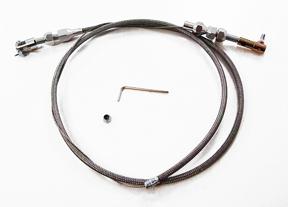 36″ Universal Throttle Cable – Steel Braided Housing – Racing Power Company