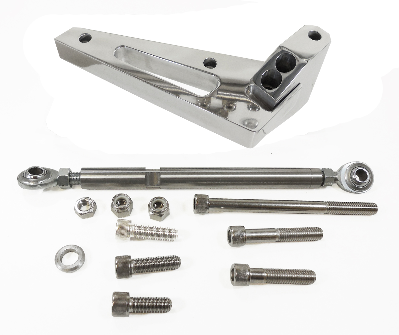 SBC Billet Passenger Side A/C Bracket – Chrome – Racing Power Company