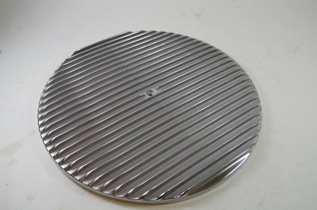 14″ Fully Finned Polished Aluminum Air Cleaner Top – Racing Power Company