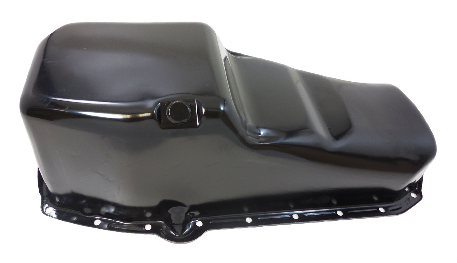 1958-79 SBC Claimer Style Oil Pan – Driver Side Dipstick – Black ...