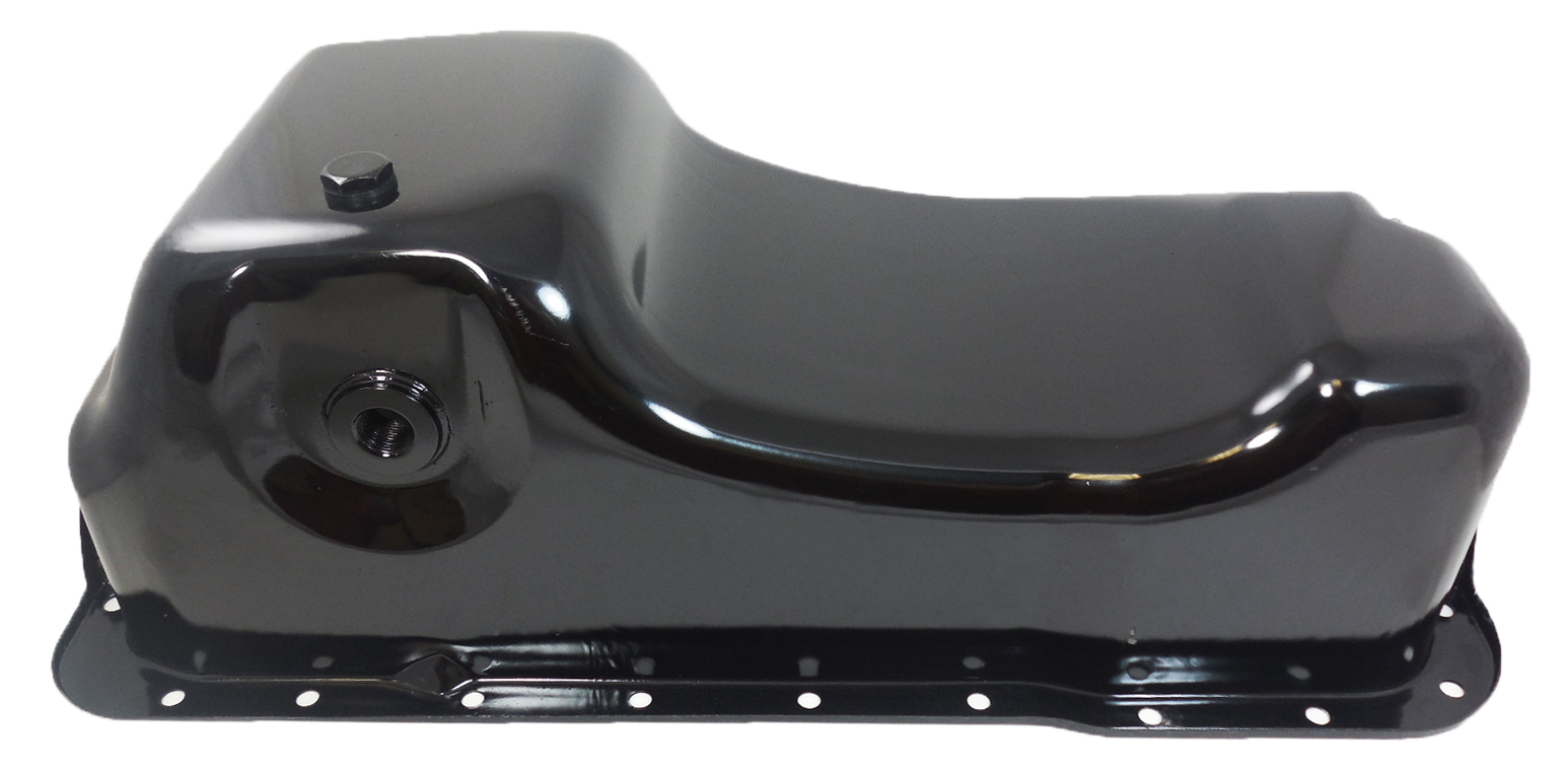 83-93 5.0L SBF Double Sump OEM Style Oil Pan – Black – Racing Power Company
