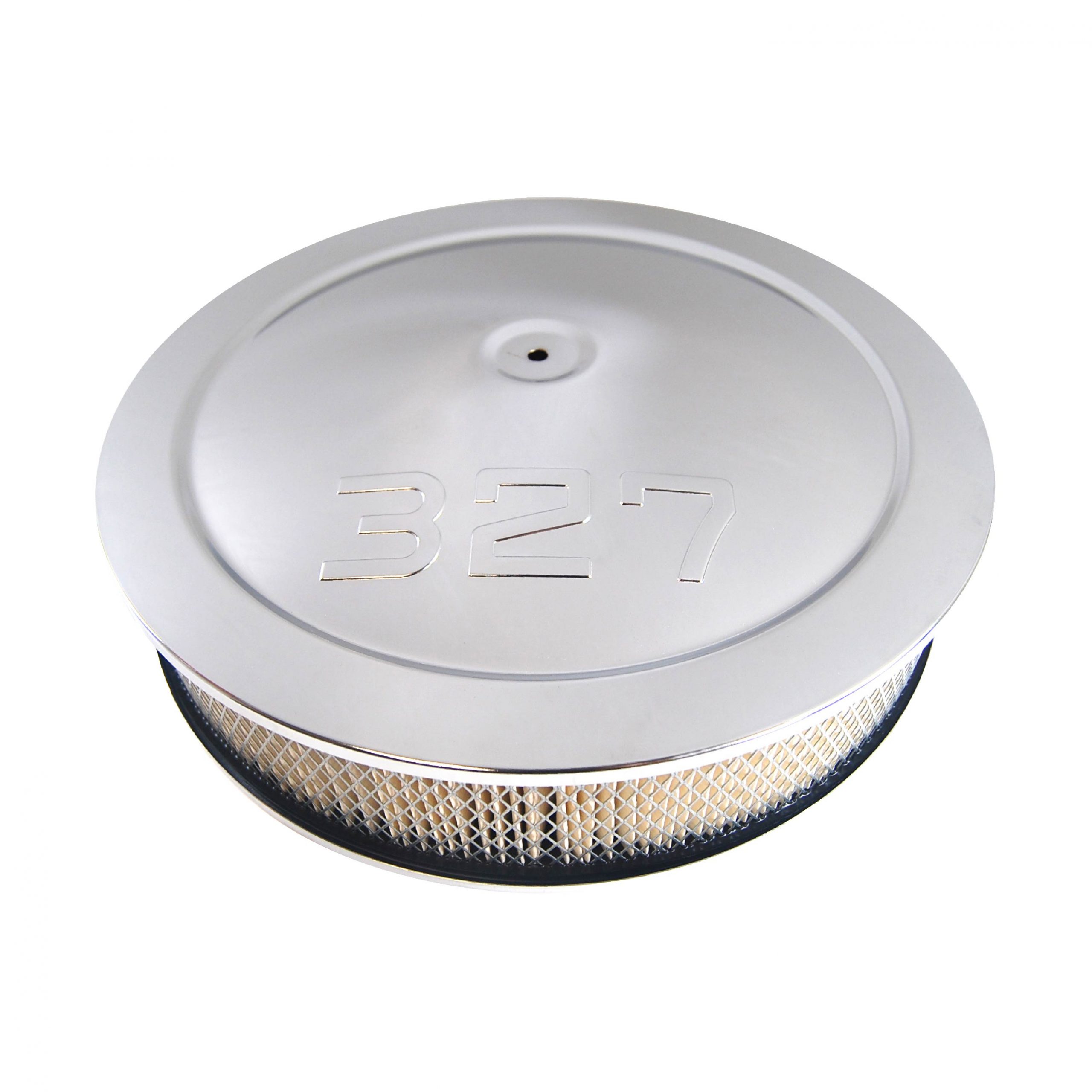 14″ x 3″ Chrome Air Cleaner Set with Cubic Inch Logo – Racing Power Company