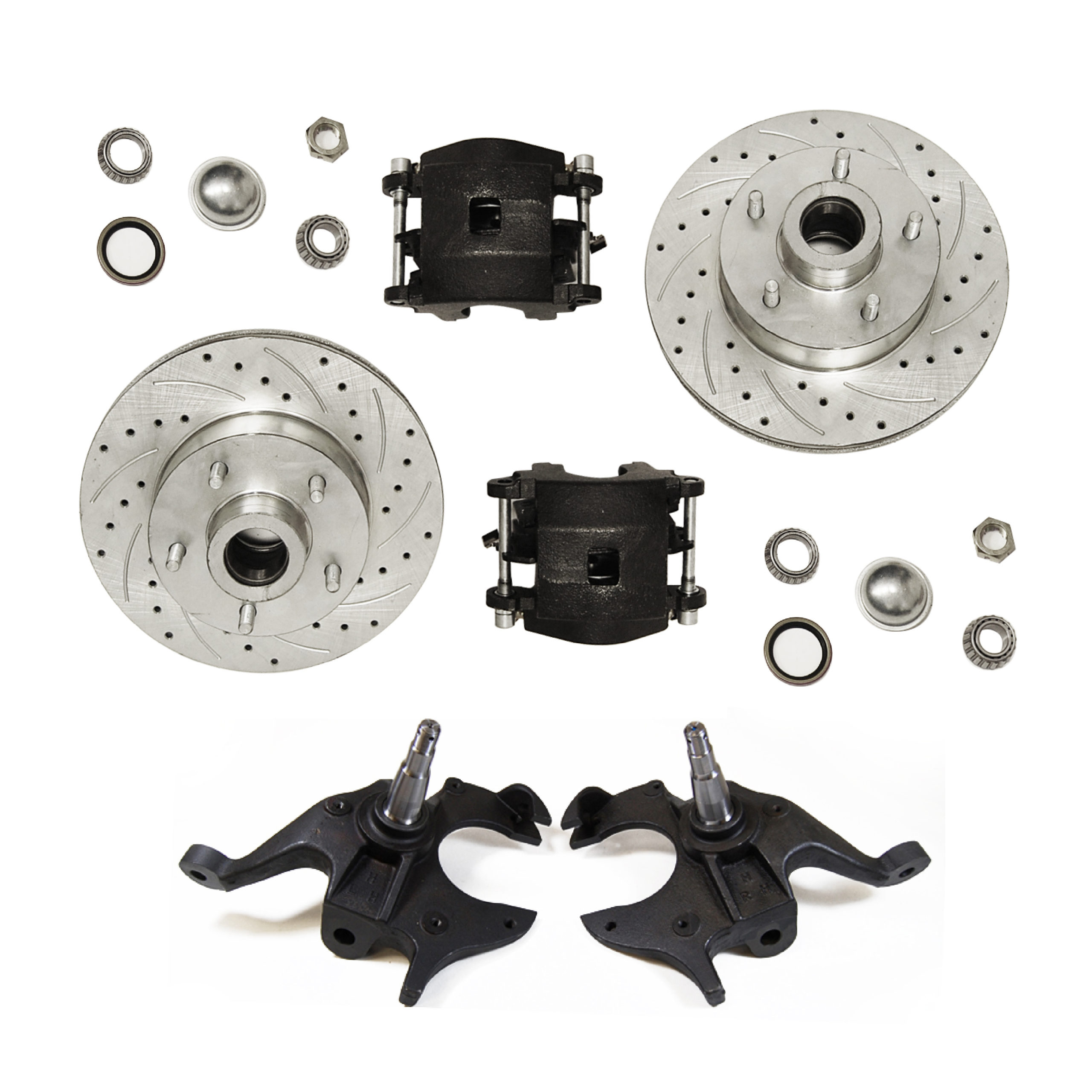 1964-1972 GM A Body Front Disc Brake Kit – 2″ Drop – Racing Power Company