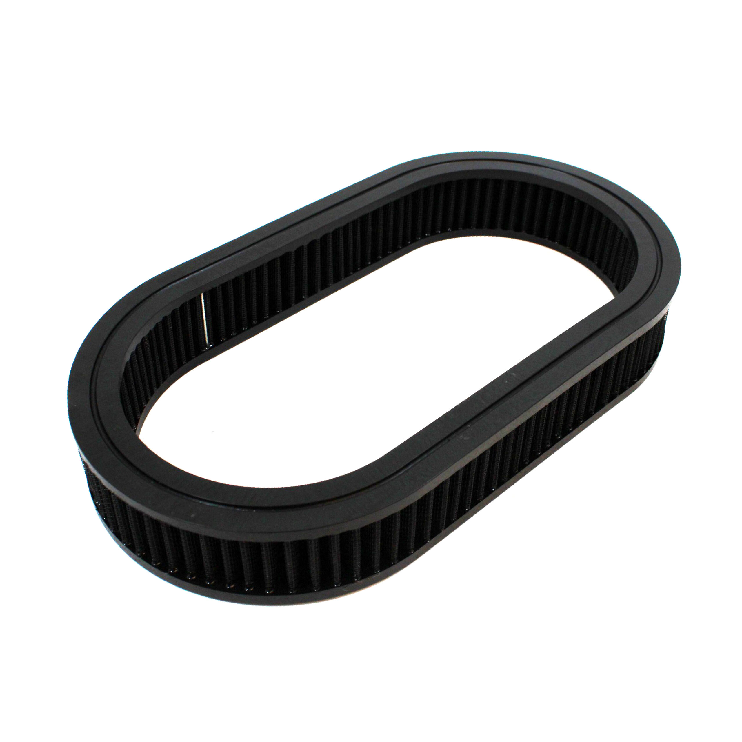 15″ x 2″ Oval Black Washable Filter Element – Racing Power Company