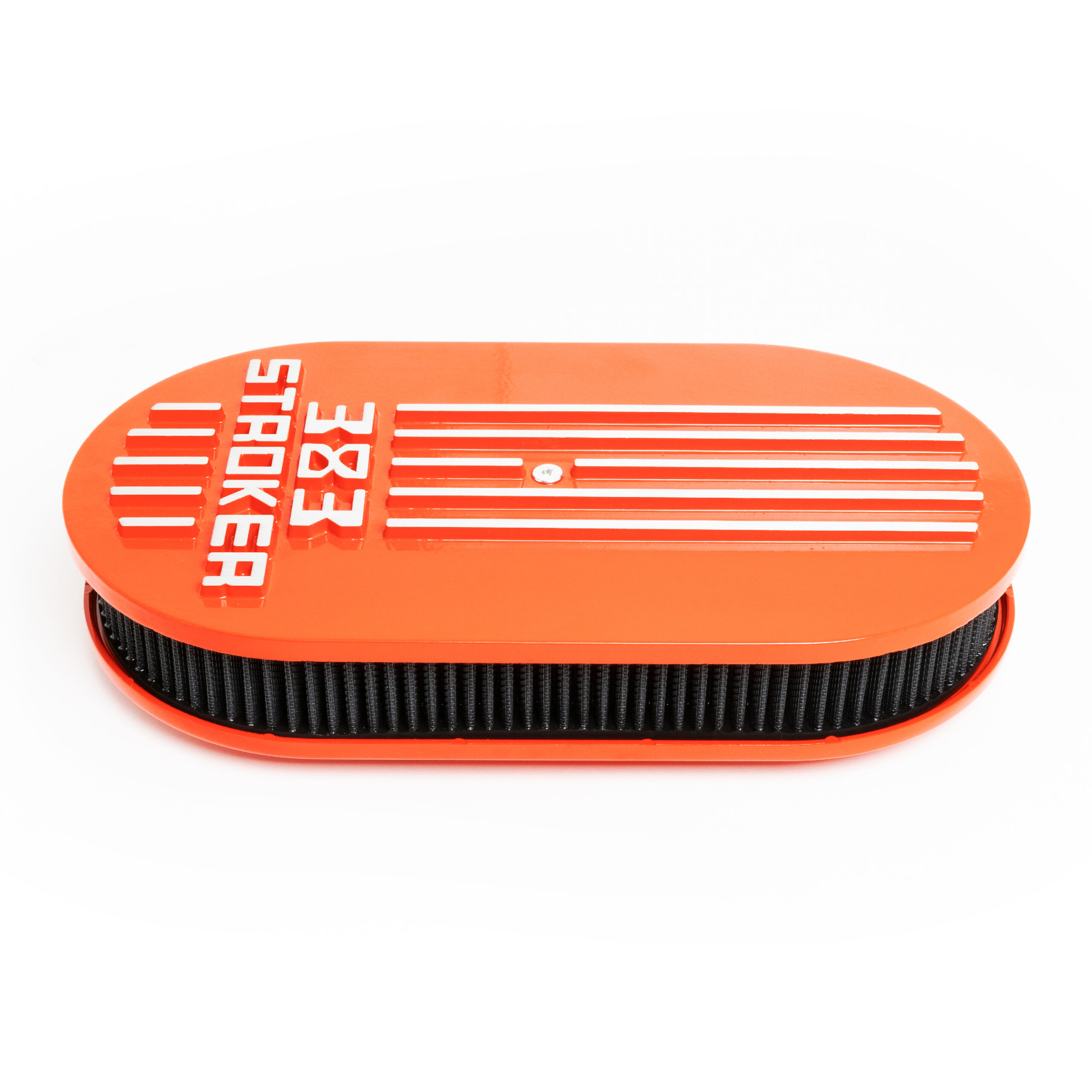 15″ 383 Stroker Logo Cast Aluminum Air Cleaner Kit – Orange – Racing ...