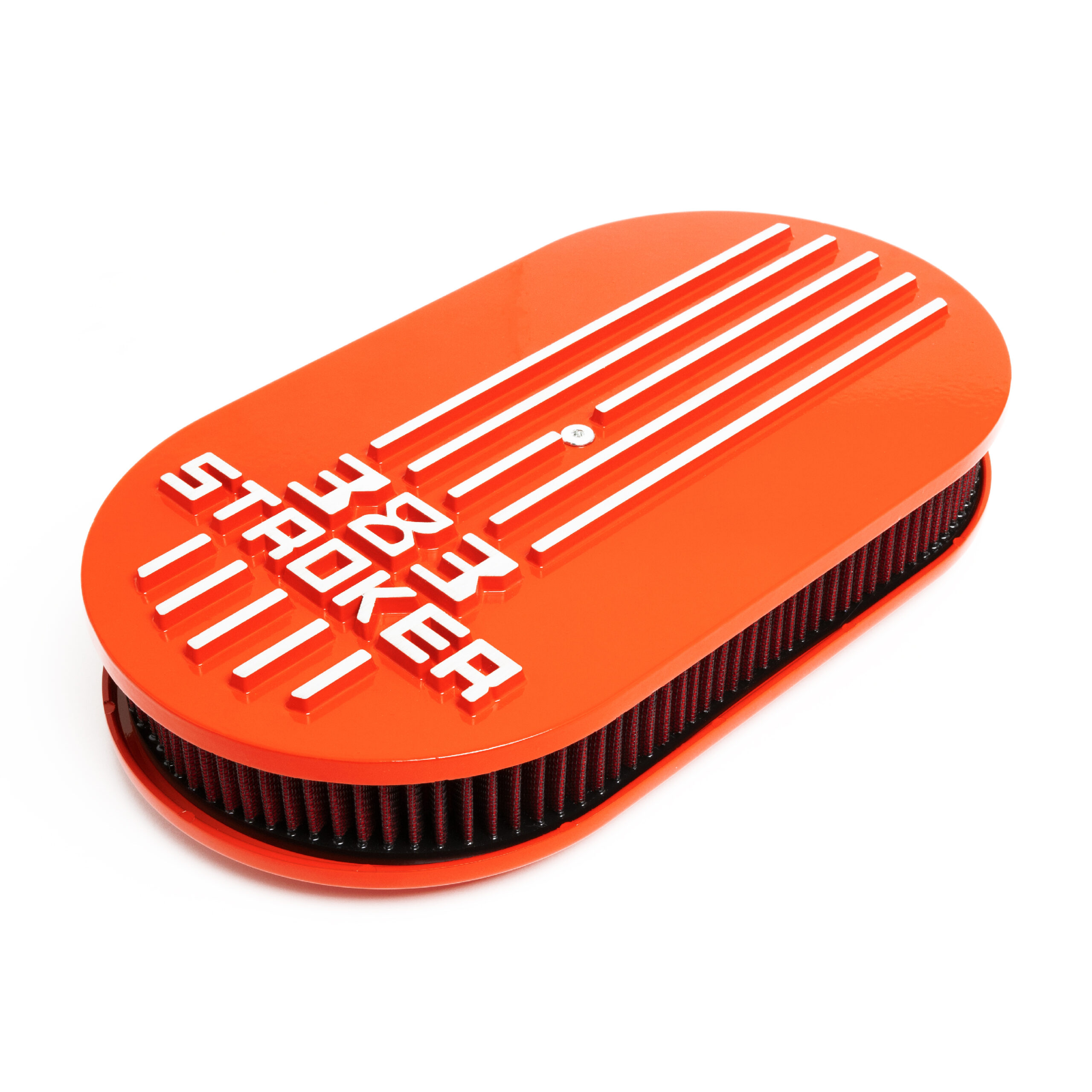 15″ 383 Stroker Logo Cast Aluminum Air Cleaner Kit – Orange – Racing ...