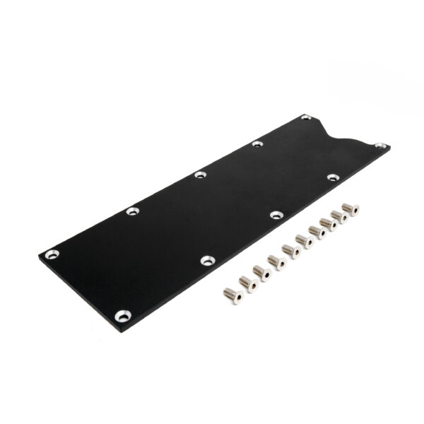 LS Billet Aluminum Valley Plate – Black – Racing Power Company
