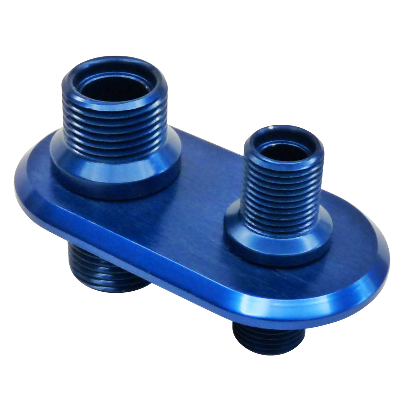 2-Port Firewall Bulkhead – Blue – Racing Power Company