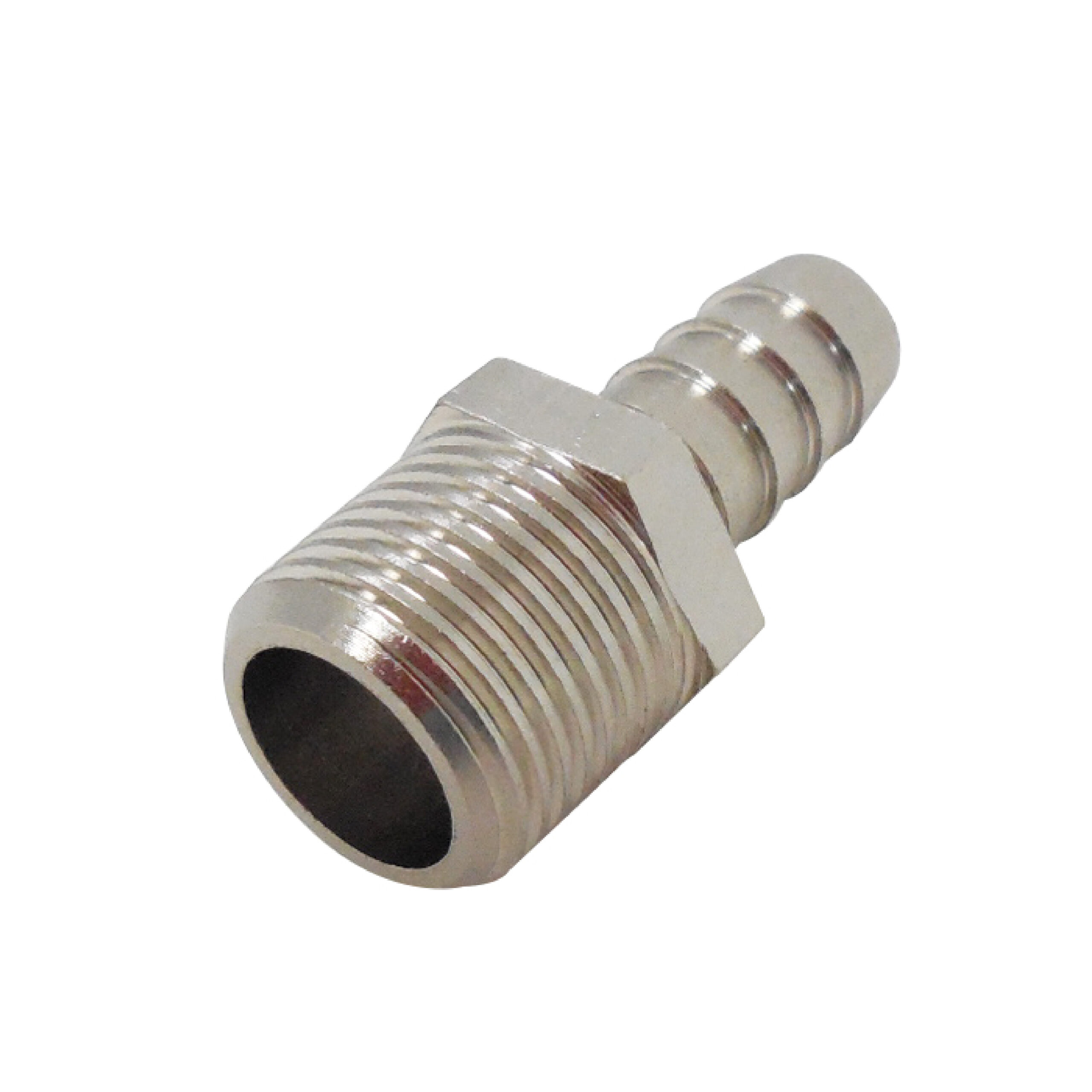 Straight Aluminum 3/8″ NPT To 3/8″ Hose Barb Fitting – Anodized ...