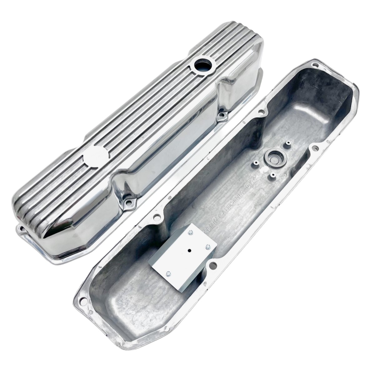Aluminum BB Mopar Valve Covers – All Finned – Racing Power Company
